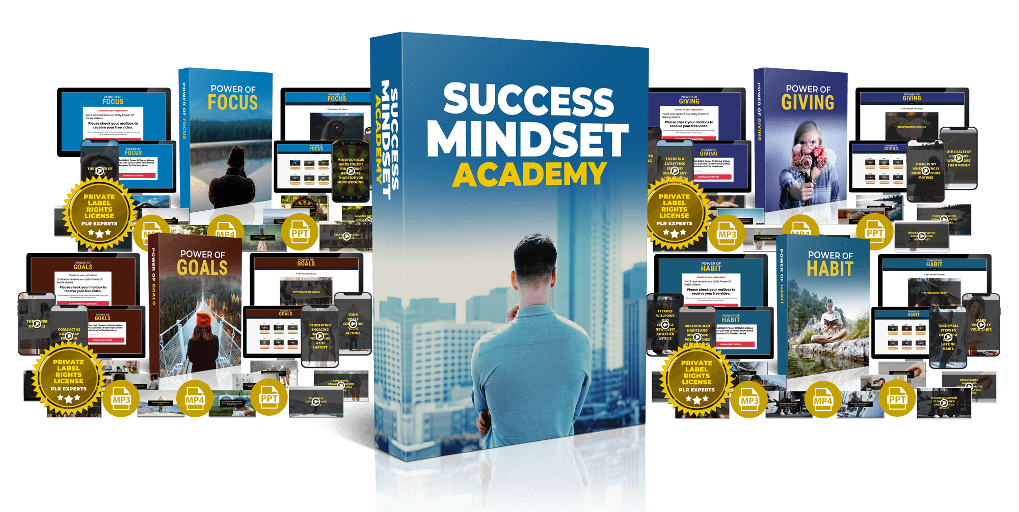 (PLR) The Success Mindset Academy Review, OTOs - 84 Done-For-You Short Value-Oriented ...
